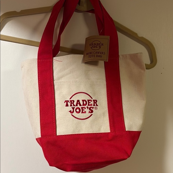 Bags | Trader Joes Mini Canvas Tote Bag | Poshmark